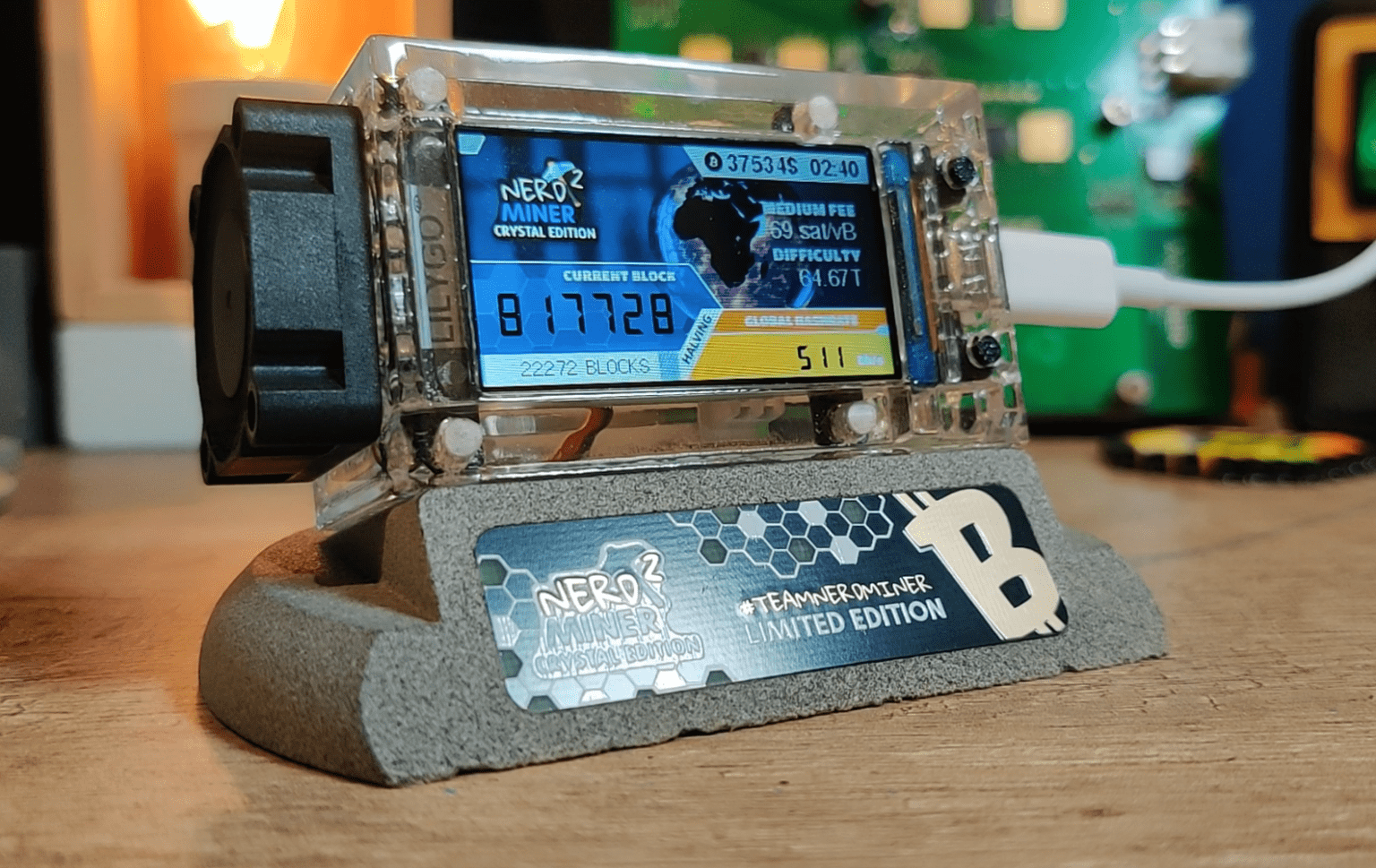 NerdMiner Crystal Edition - bitronics.store